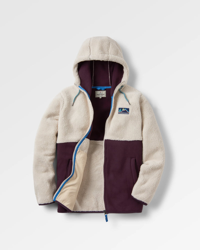 Nestling Recycled Polar-Lined Sherpa Fleece Deep Plum – Passenger