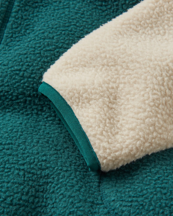 Home Recycled Sherpa Fleece Rain Forest/ Oatmeal – Passenger