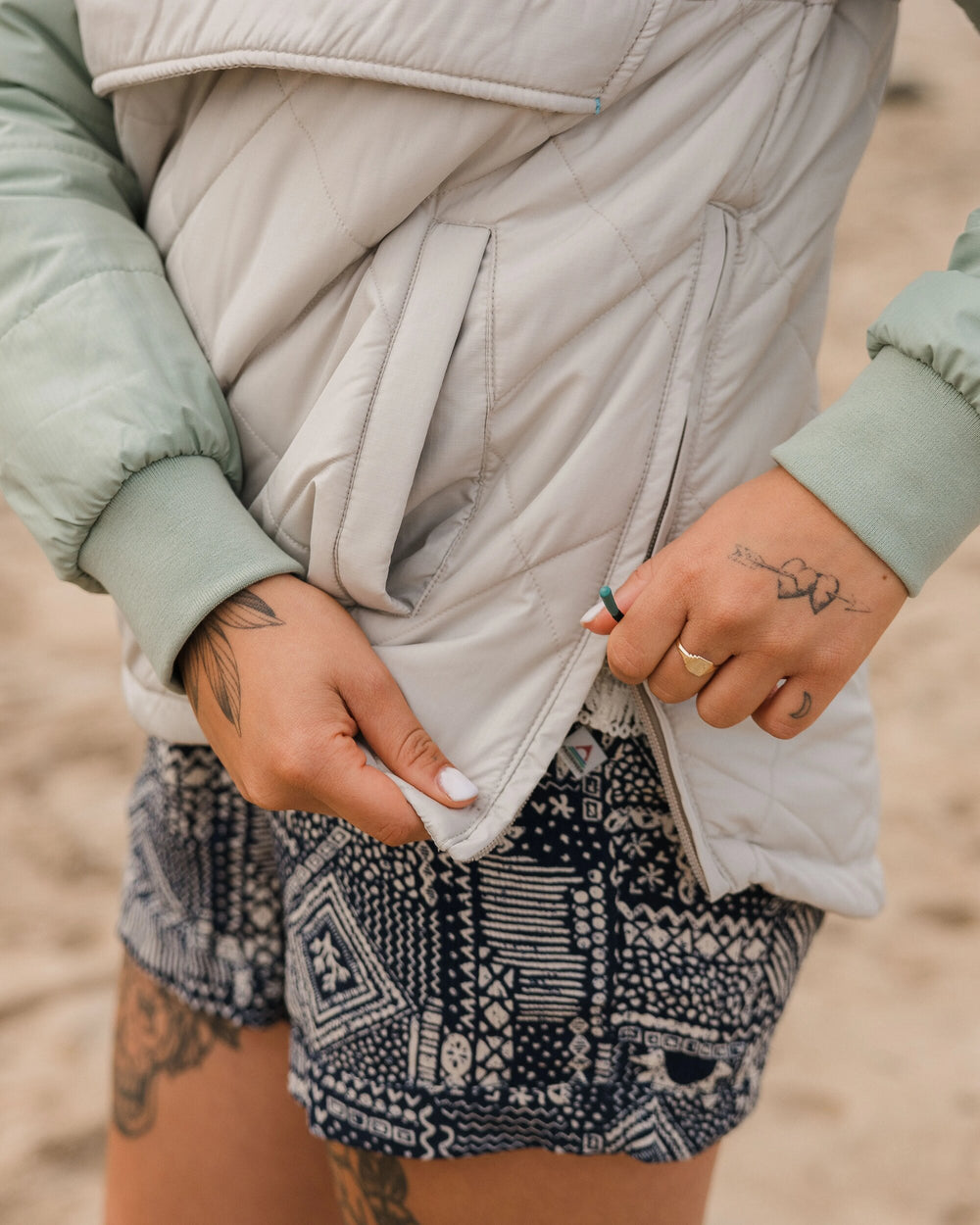 Ocean Recycled Insulated Anorak Pebble Grey – Passenger
