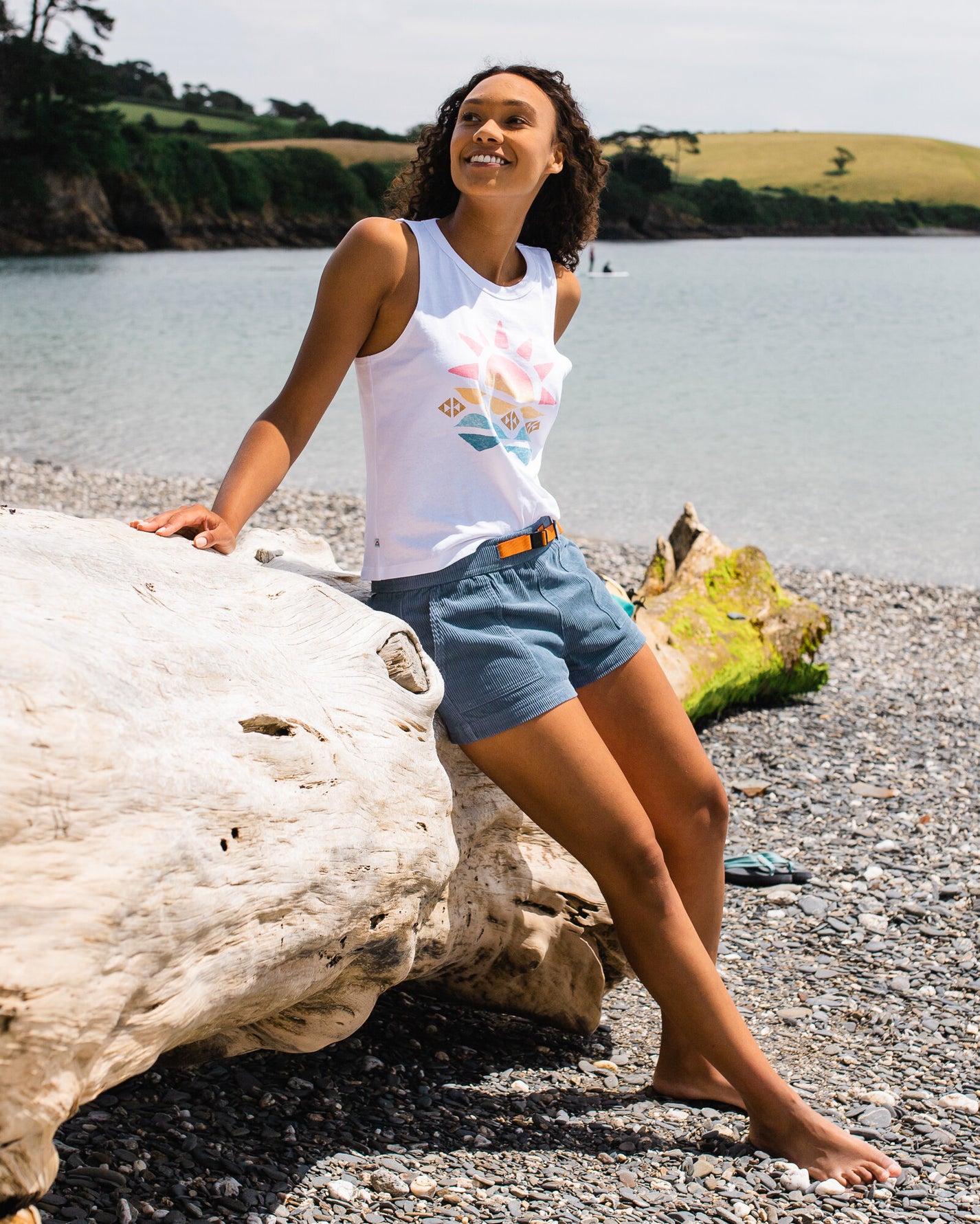 Del Sur Cord Short Stone Blue – Passenger