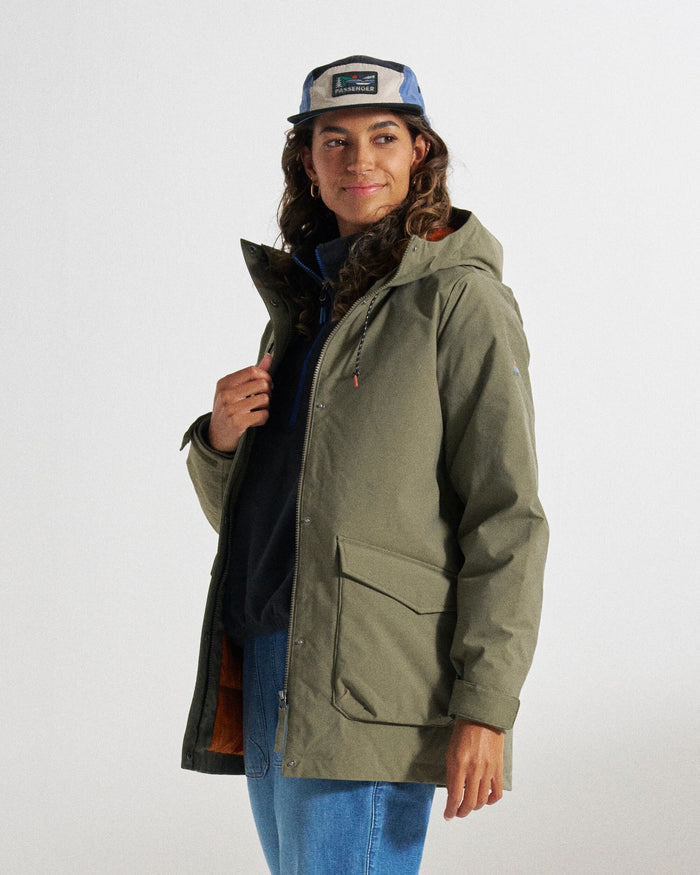 Alaska Recycled Insulated Parka Dusty Olive – Passenger