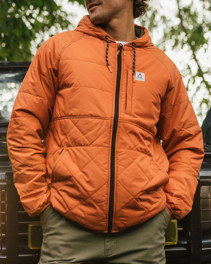 Dylan Recycled Insulated Full Zip Jacket Burnt Orange – Passenger