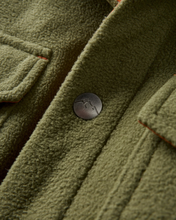 Maple Recycled Polar Fleece Shirt Khaki – Passenger
