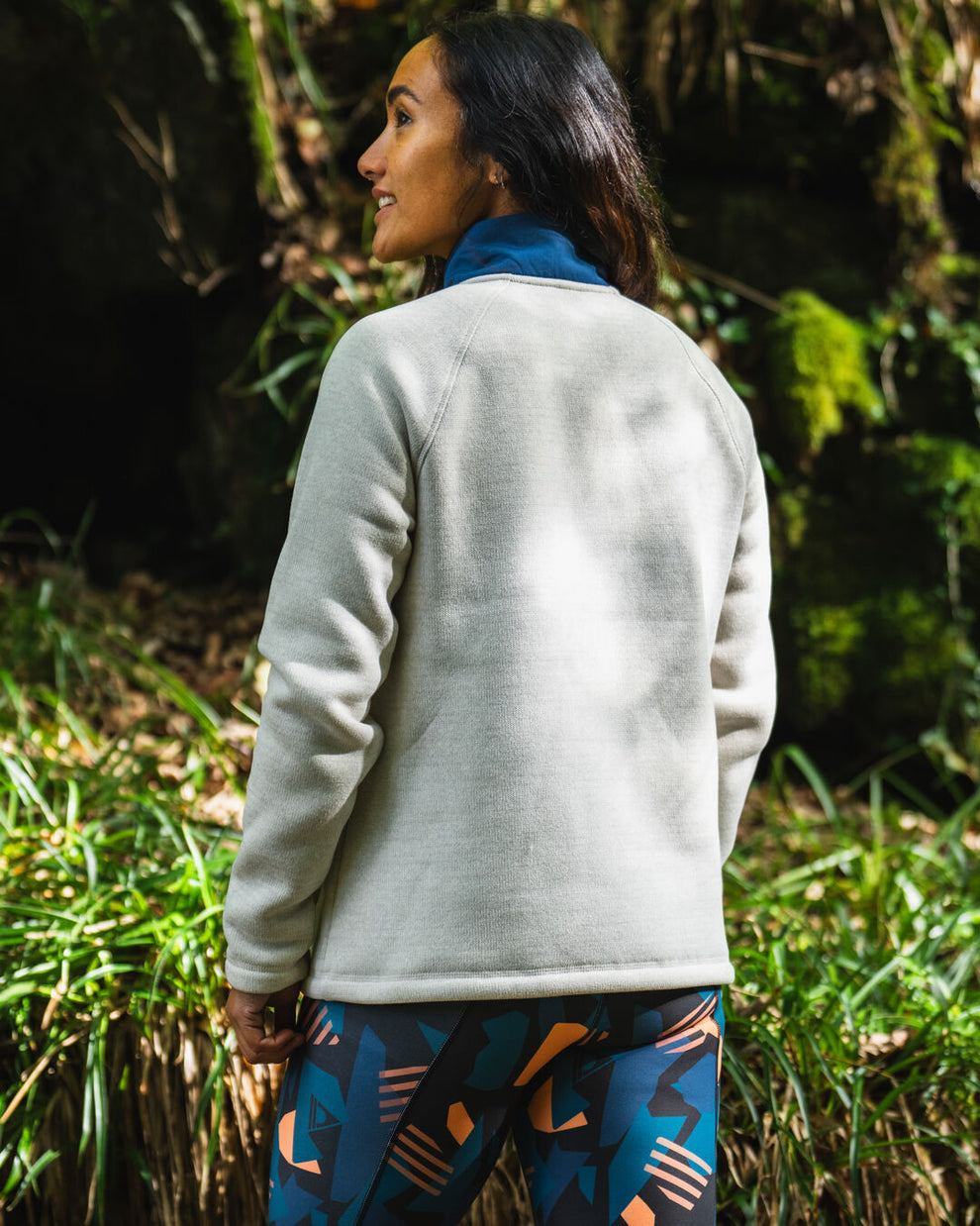Women's Amber Recycled Polartec® Fleece Vintage White – Passenger