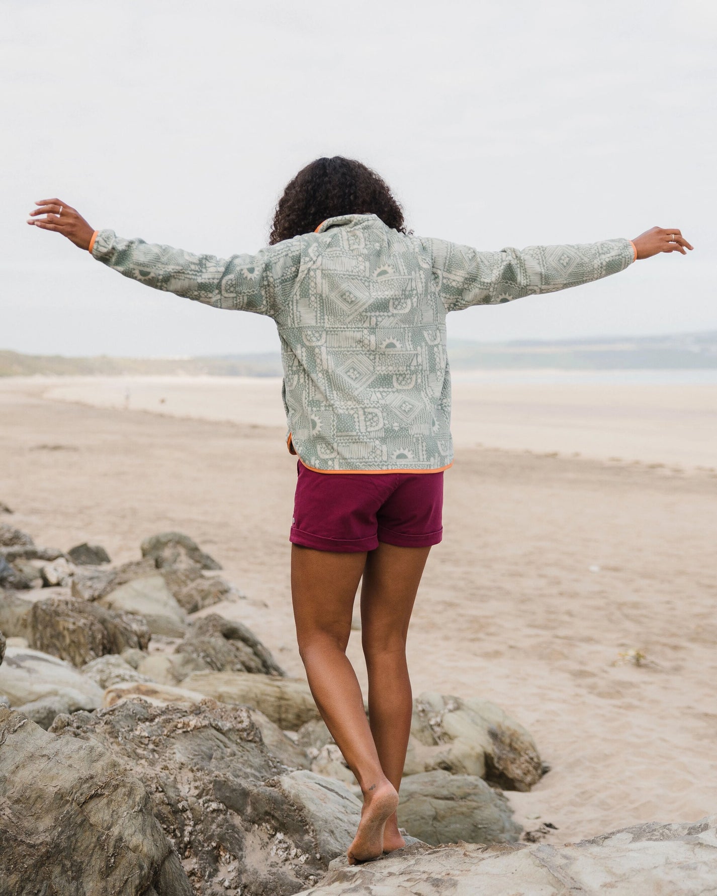 Sorrel Recycled Polar Fleece Vintage Patchwork Pistachio – Passenger