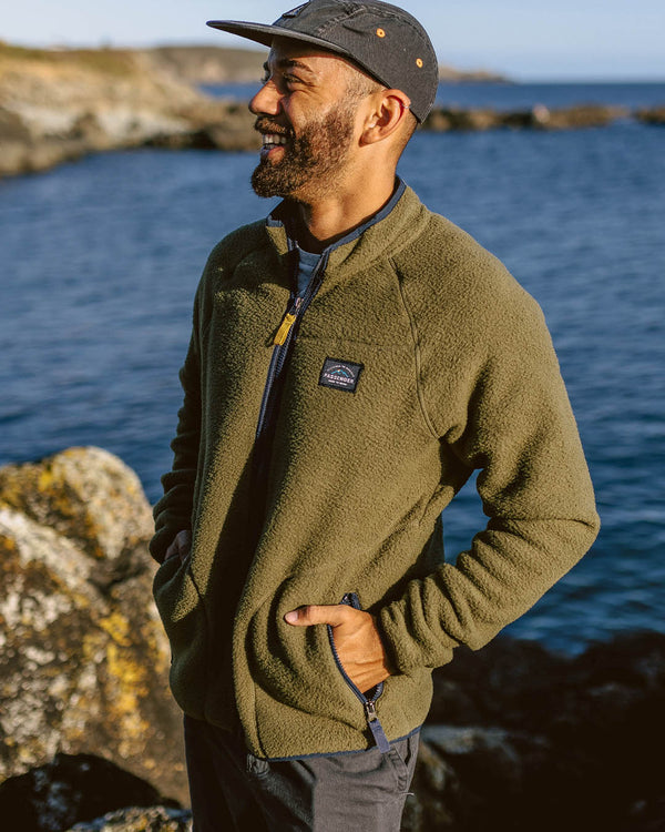 Tripper Full Zip Sherpa Fleece Khaki – Passenger