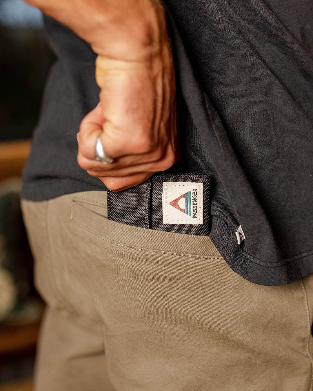 Pocket Recycled Wallet Black – Passenger