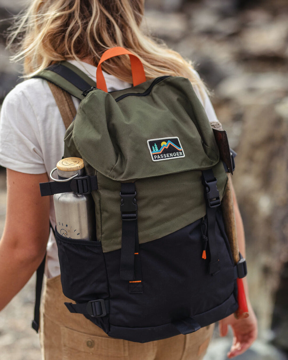 Boondocker Recycled 26L Backpack Black/Khaki – Passenger