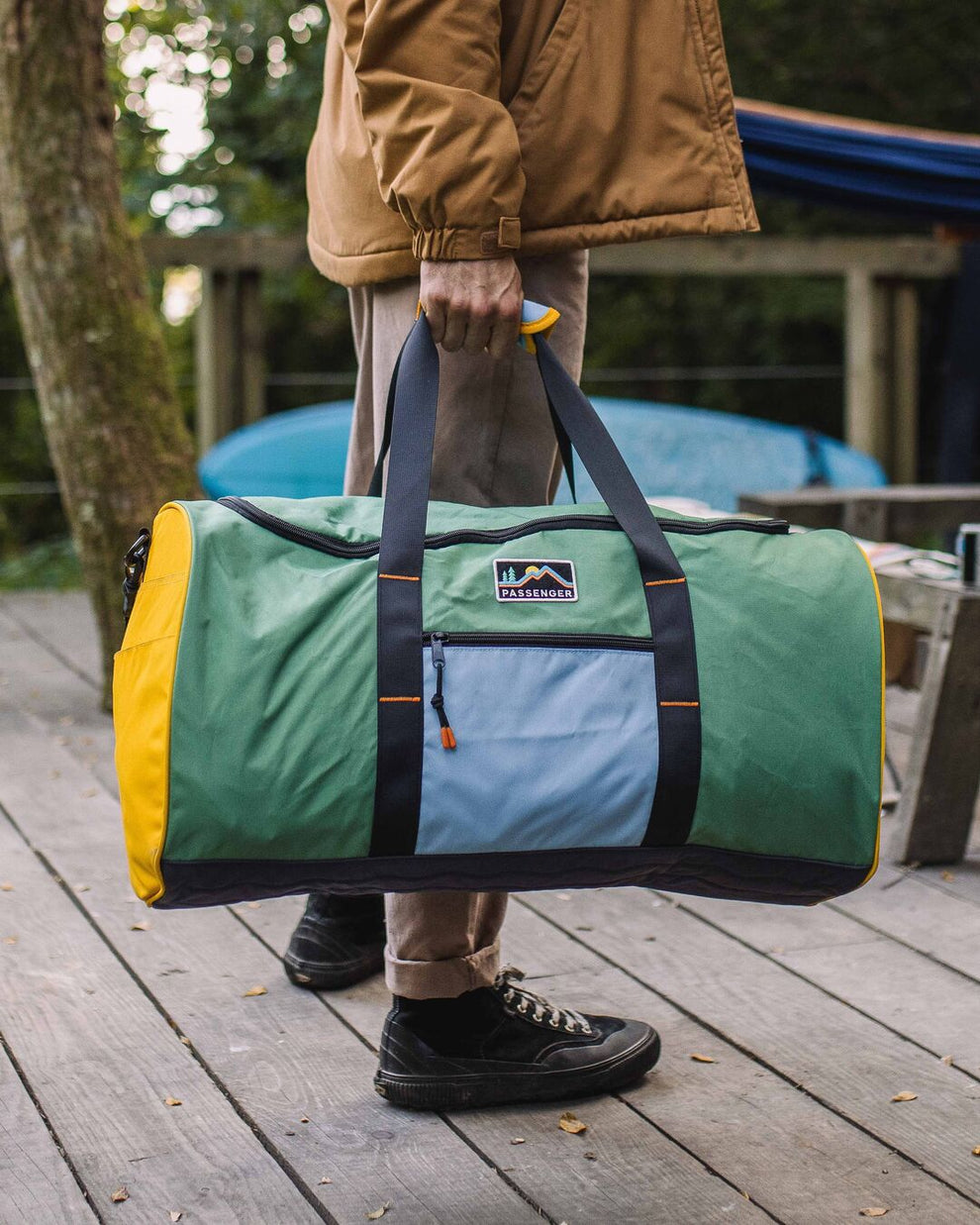 Weekender 58L Recycled Polyester Duffle Bag Laurel Green – Passenger