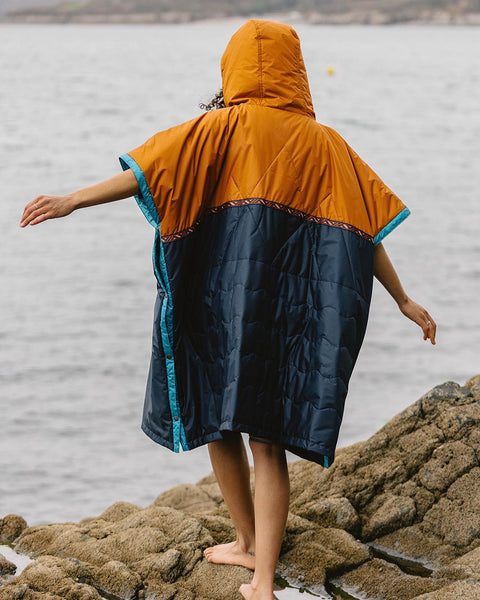 Outback Recycled Pull Over Changing Robe - Glazed Ginger/Deep Navy ...