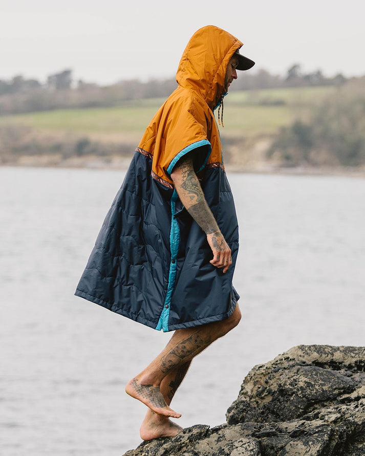 Outback Recycled Pull Over Changing Robe Glazed Ginger/Deep Navy ...