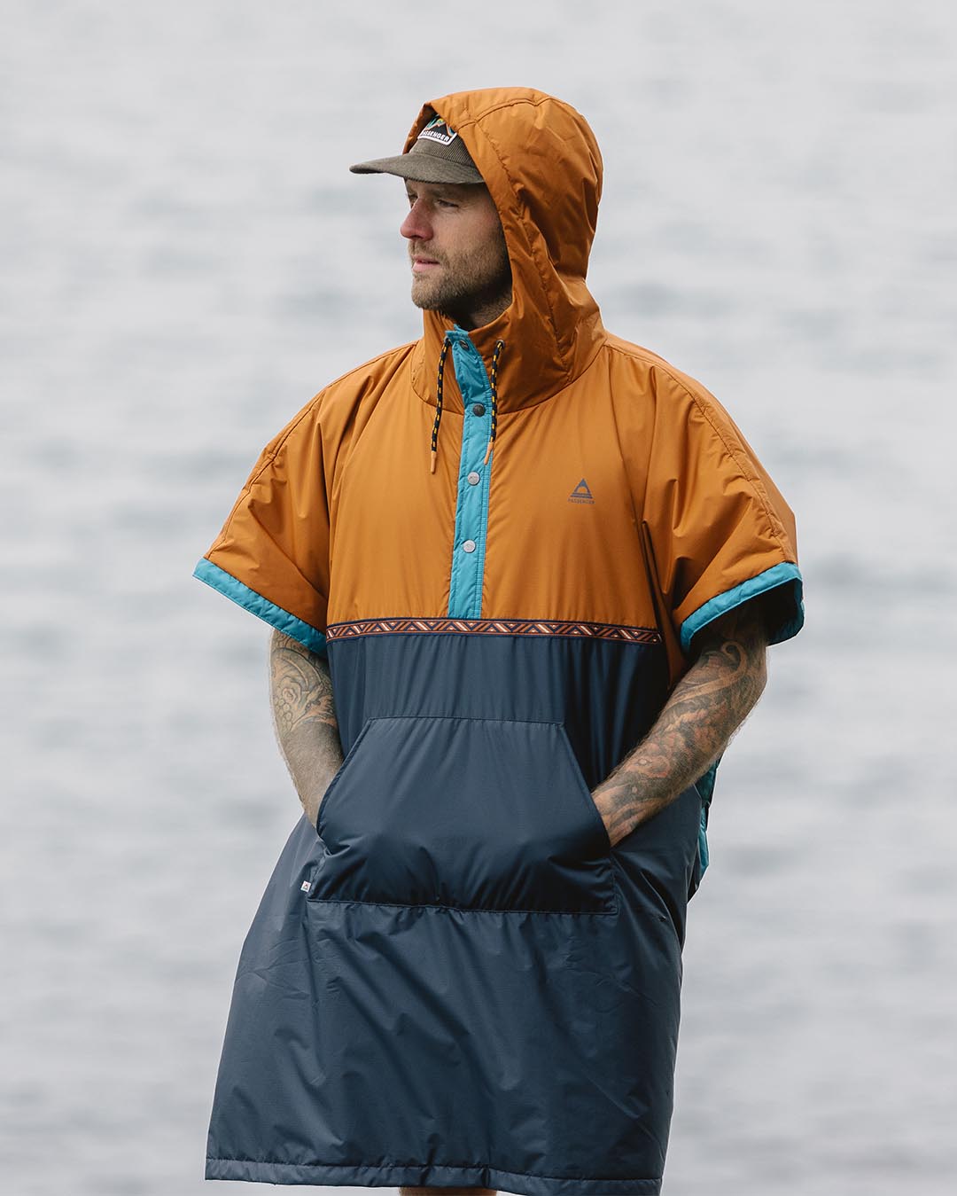 Outback Recycled Pull Over Changing Robe Glazed Ginger/Deep Navy ...